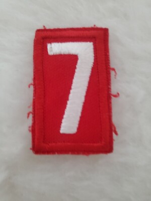 BSA ︎Boy Scout ︎ Number Seven 7 Troop Patch ︎Red White ︎Current & New ...