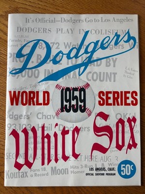 1959 World Series Program - Los Angeles Dodgers vs Chicago White Sox | eBay