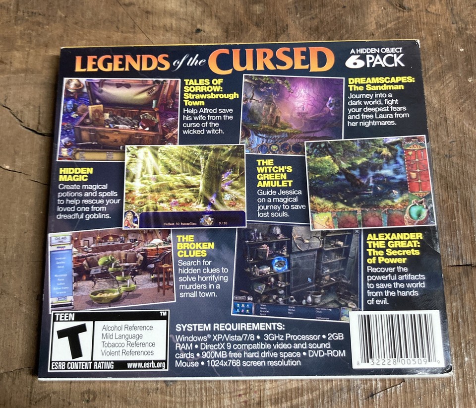 Legends of the Cursed - Hidden Object 6 Pack - PC - NEW - See ...