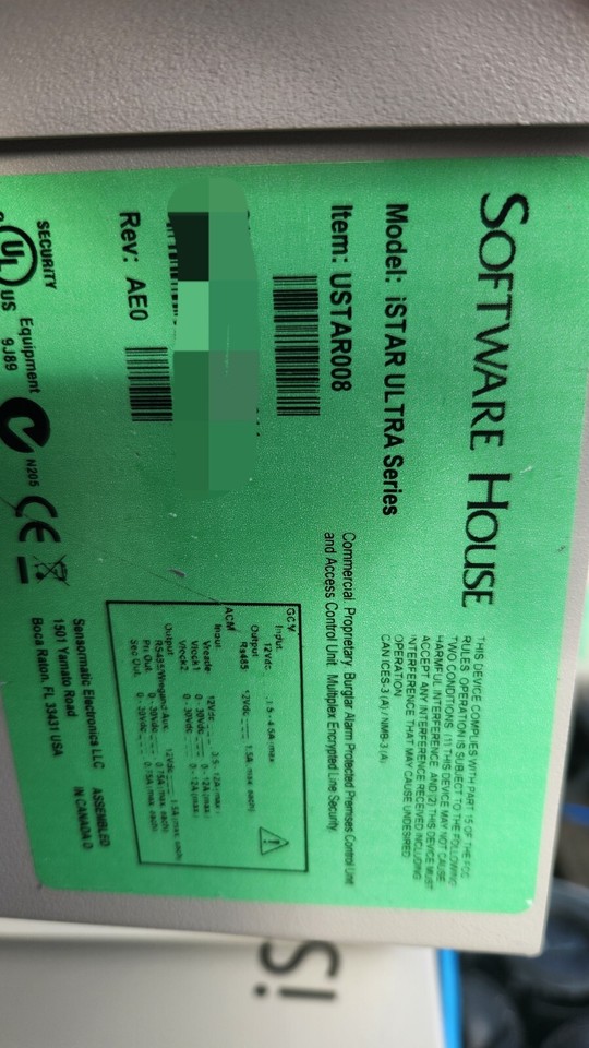 Software House iSTAR UltraG2 SE USTAR008 Access Control Panel | eBay