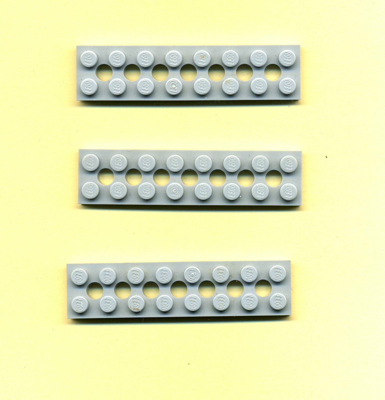 Lego--3738 -- Lochplatte-- Grau/MDStone --Technik-- 2 x 8 -- 7 Loch ...