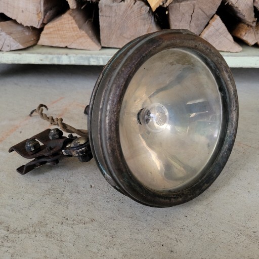 Antique Old Sol Motorcycle Spotlight Lamp Car Model T A Harley Davidson ...