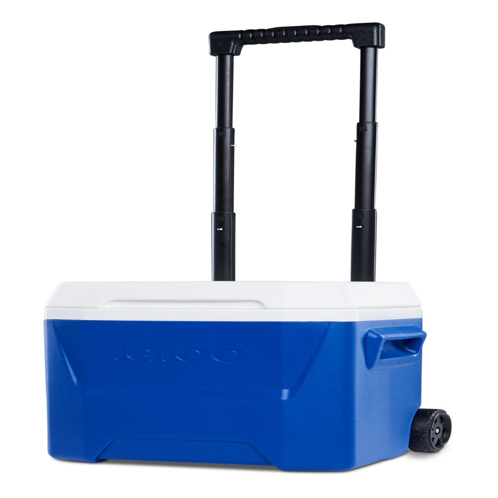 Ice Chest Cooler W/Wheels & Handles Food Drinks Cooler Camping Hiking ...
