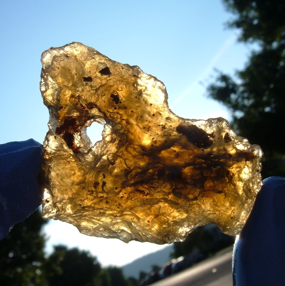 Libyan Desert Glass Meteorite Tektite impact specimen( 210 crt)Natural ...