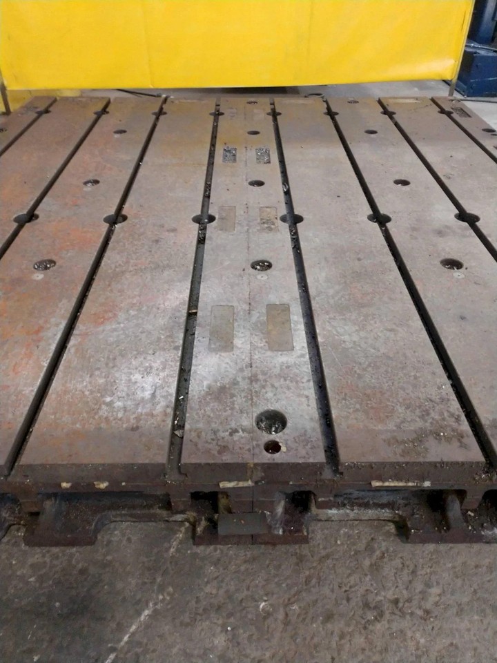96" X 96" X 12" THICK T-SLOTTED FLOOR PLATE LAYOUT TABLE: STOCK #13575 ...