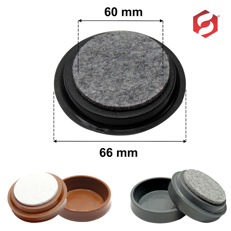 CASTOR CUPS ANTI SLIP Carpet/Floor Chair/Sofa Furniture Protectors ...