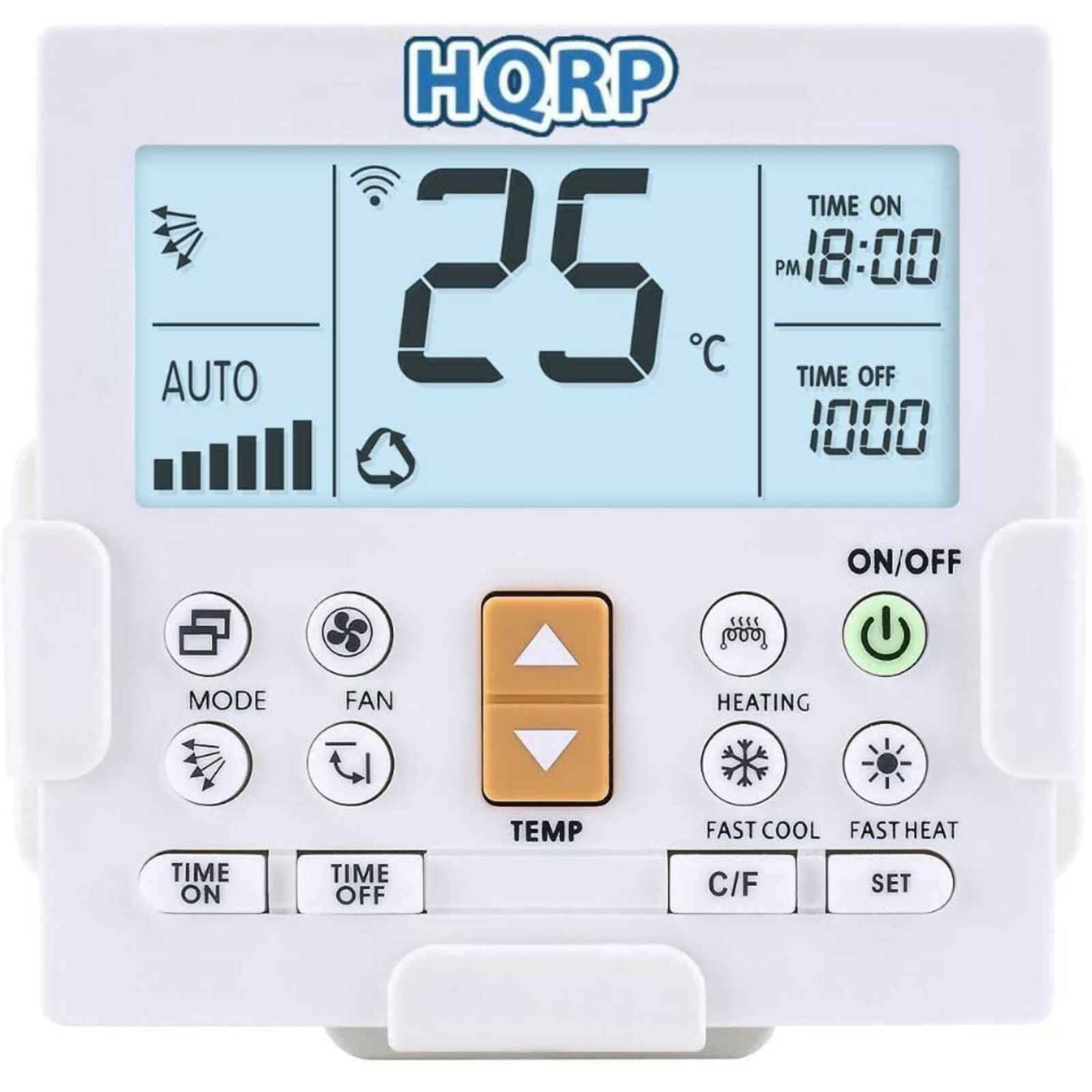 HQRP Universal A/C LCD Display Remote Control With Bracket for Air ...