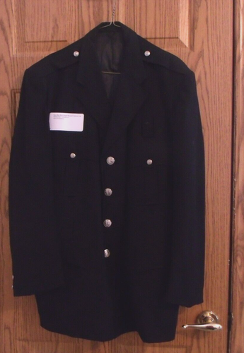 COLLECTIBLE NAVY BLUE WOOL FIRE DEPART. FIREMEN METROPOLITAN DRESS ...