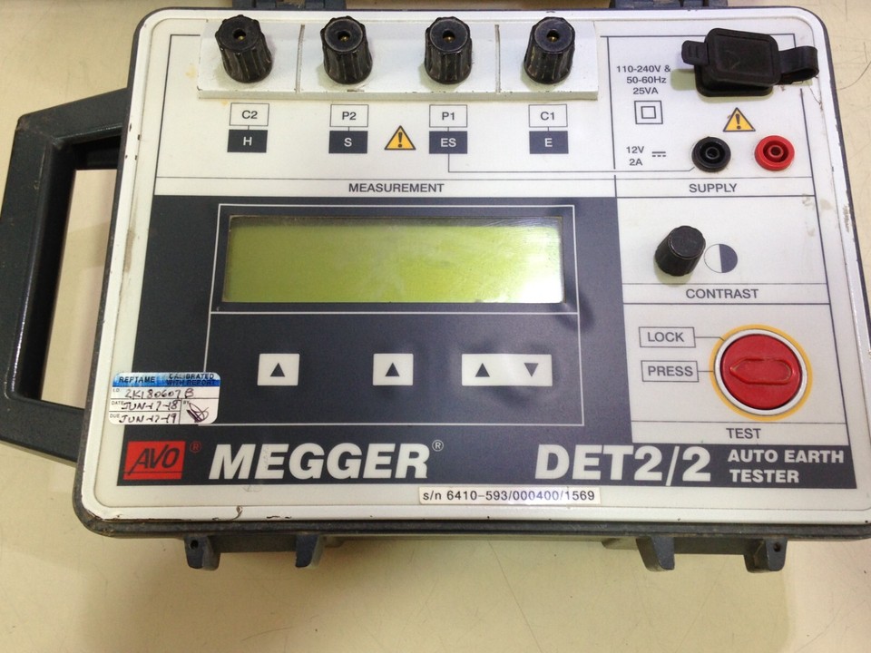 USED MEGGER DET2/2 DET2 / 2 AUTO DIGITAL EARTH TESTER - USED - AS IS | eBay