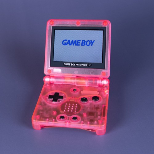 Nintendo GameBoy Advance SP Clear Pink - AGS-101 Brighter Screen | eBay