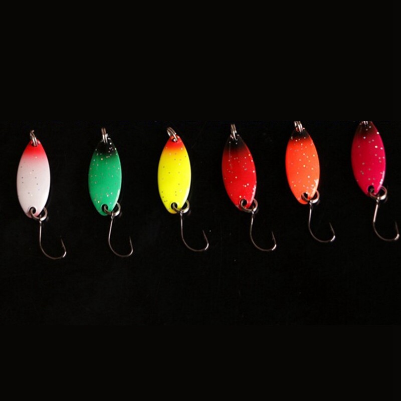 12Pcs/Lot 3G Spoon Lures Spinners Sequin Artificial Fishing Hard ...