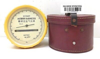 Accuraet Aneroid Barometer HpaX10 QXYQS Yellow | eBay
