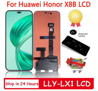 LCD Display Screen Touch Digitizer Black For Honor X8b LLY-LX1, LLY-LX2 ...