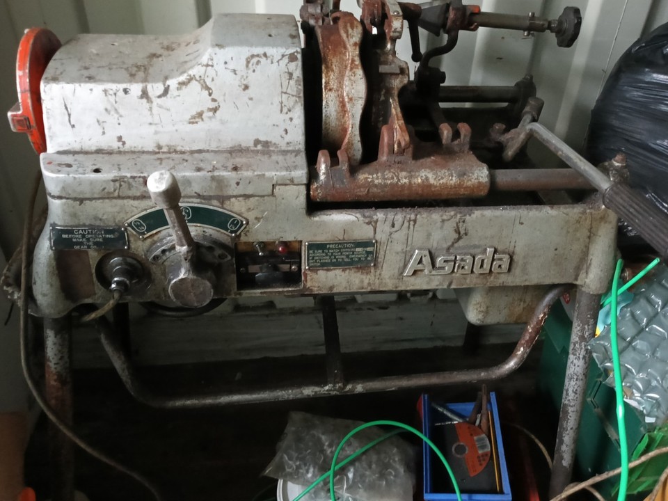 Asada Heavy Duty Pipe & Bolt Threading Machine used condition | eBay UK