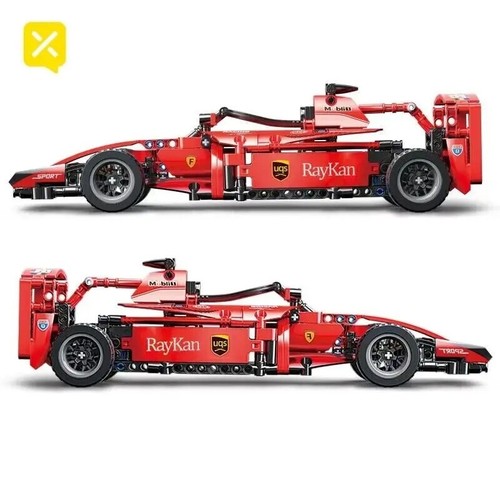 Technical F1 Racing Car Building Blocks - Formula Speed Supercar Model ...
