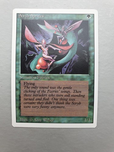 Scryb Sprite , MTG Revised / 3rd Ed (1994)., Common Green Creature NM+ ...
