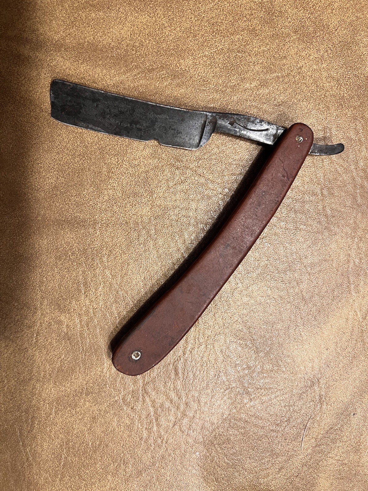Vintage George Wostenholm & Son Original and True Pipe Straight Razor ...