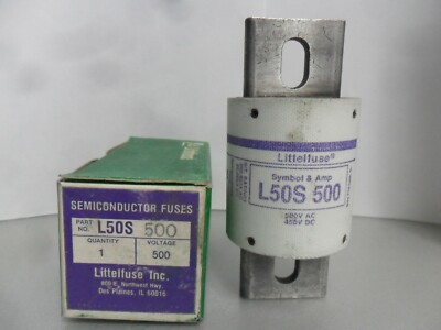 New Littelfuse L50S 500 Amp Semiconductor Fuse FWH-500 500 Vac NIB | eBay