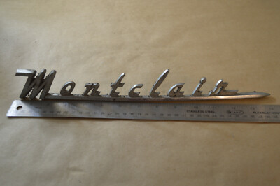 Vintage Mercury Montclair Emblem Trim Decal Metal Chrome OEM Rare #2116 ...