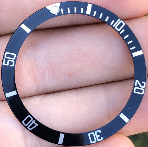 Original Rolex Submariner Date 16610 16800 TRITIUM Black Bezel Insert ...