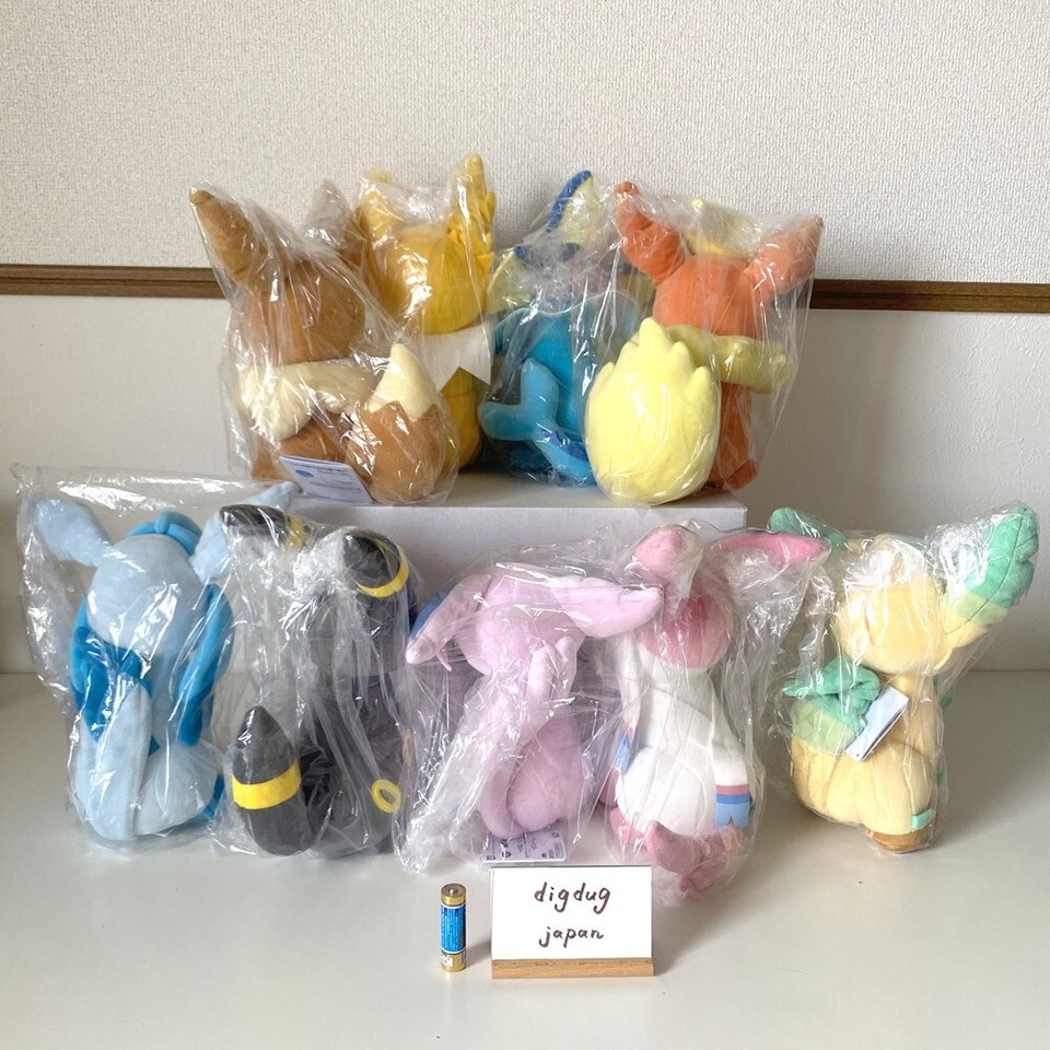 Eeveelutions Plush Doll Set of 9 Pokemon ALL STAR COLLECTION Eevee IN STOCK | eBay