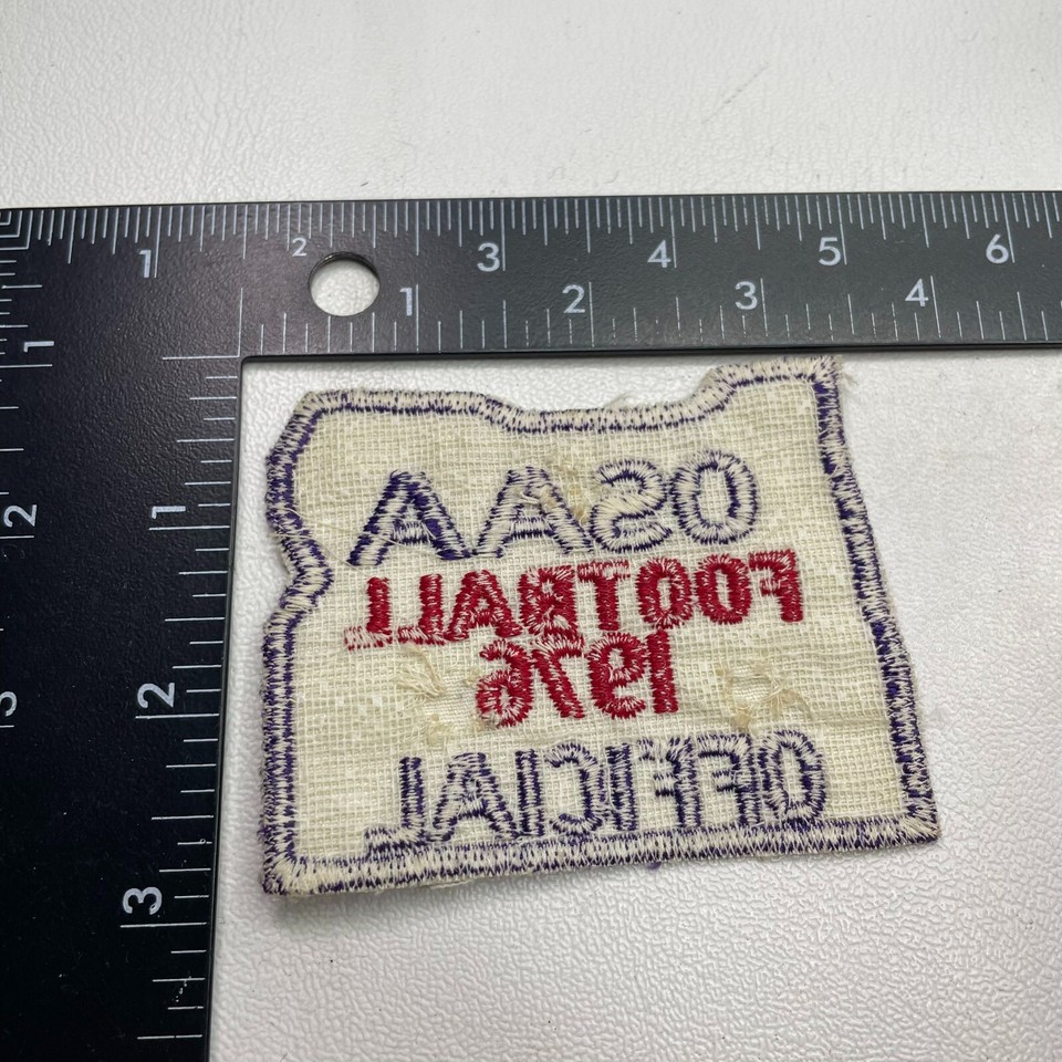1976 OSAA OREGON SCHOOL ACTIVITES ASSN FOOTBALL OFFICIAL Patch (As-Is ...
