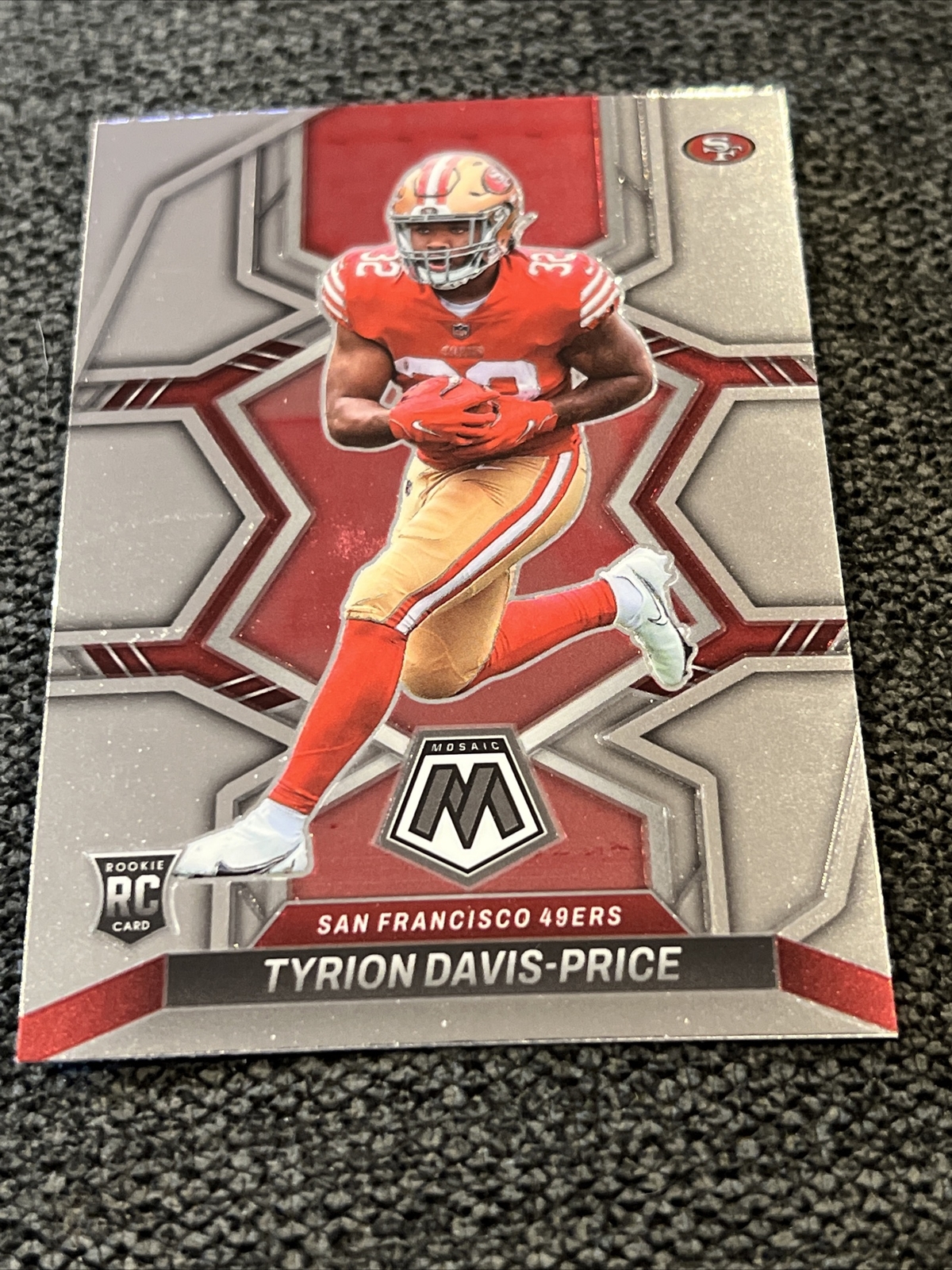 2022 Panini Mosaic Tyrion Davis-Price RC Rookie San Francisco 49ers ...