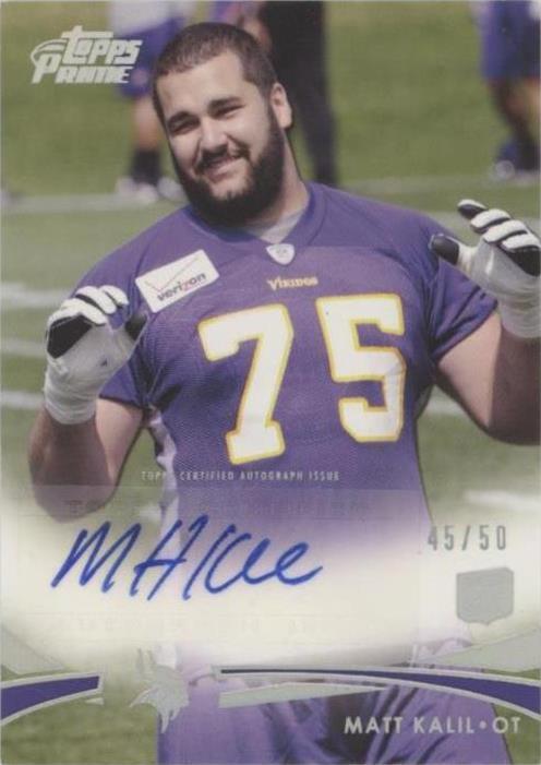 2012 Topps Prime - Matt Kalil #151 Silver Rainbow Rookie Autographs /50 ...