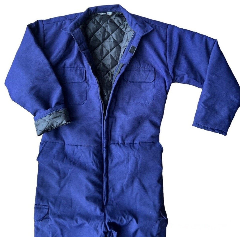 Mens Insulated Quilted Padded Coveralls Workwear Thermal Overalls ...