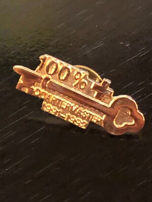 Vintage Collectible Quartermaster 100% Key 1991 Color Pinback Lapel Pin ...