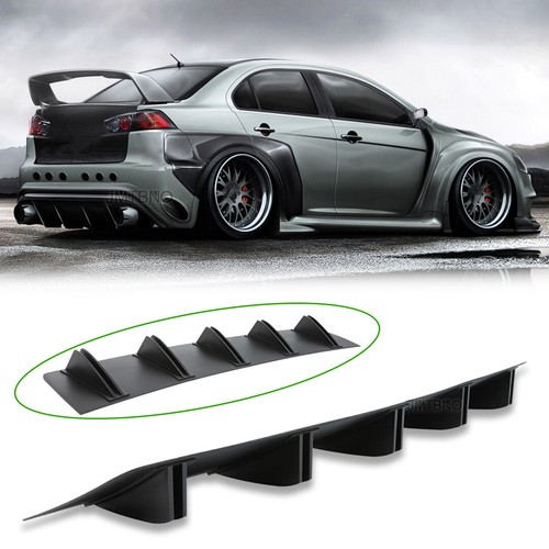 For Mitsubishi Lancer EVO Rear Bumper Lip Diffuser Spoiler Splitter ...