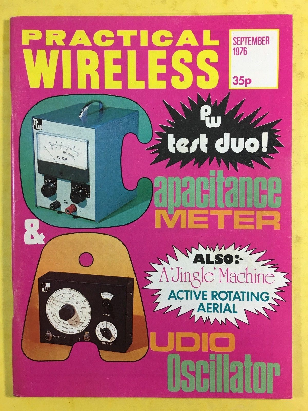 PRACTICAL WIRELESS - September 1976 - Jingle Machine - Apacitance Meter ...