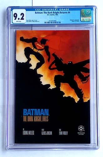 Batman The Dark Knight Returns #4 CGC 9.2 Miller 1986 Vs Superman ...