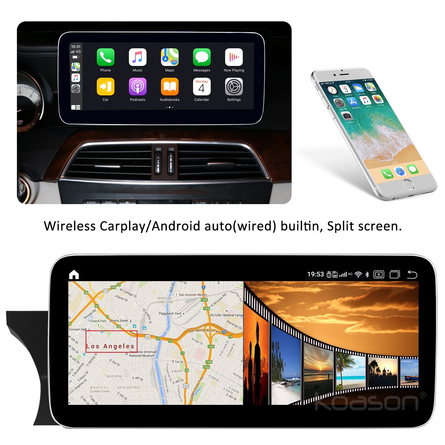 Android Mercedes BENZ C W204 Screen GPS Stereo Carplay Auto Audio OEM ...