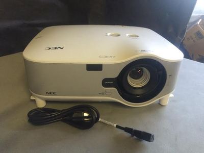 NEC NP3151W LCD PROJECTOR, WXGA HD 720P 1280X800, 4000 LUMENS! NEW LAMP ...