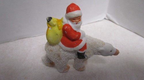 Rare Hertwig Antique German Bisque Santa on Polar Bear | eBay