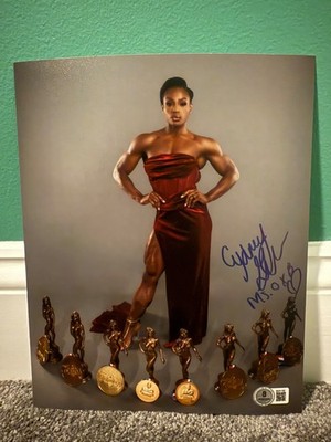 Cydney Gillon signed 8x10 Beckett COA Mr Mrs Olympia Bodybuilder BAS | eBay
