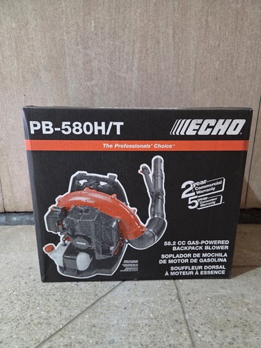 NEW ECHO PB-580T 58.2cc Gas 2-Stroke Backpack Leaf Blower w/ Tube ...