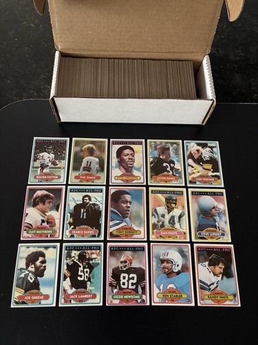 1980 TOPPS Football Complete Set 1-528 Walter Payton Simms RC Bradshaw ...