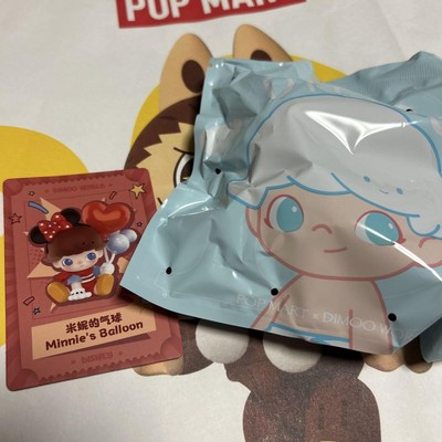 Pop Mart DIMOO Disney Minnie Balloon Figure/Open Box with Card, No Box ...