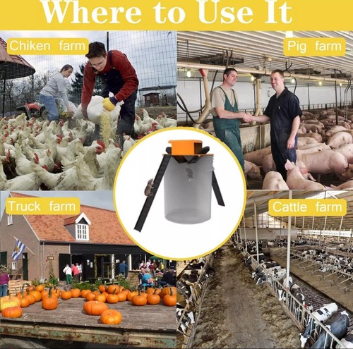 2Pack Black Slide Bucket Lid Mouse Rat Trap Bucket Mousetrap Catcher US ...