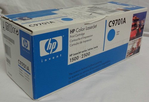 HP C9701A GENUINE CYAN COLOUR LASERJET TONER CARTRIDGE - SUITS 1500 ...