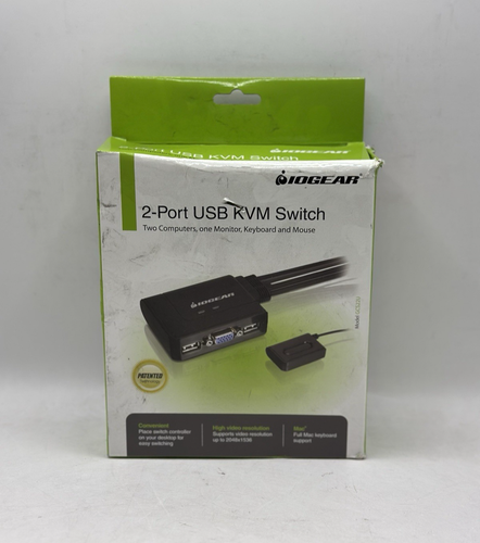 IOGEAR GCS22U 2 Port USB KVM Switch-Black | eBay