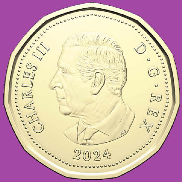 Full Set 2020 - 2024 Canada Colored Loonies. Six One Dollar $1 Coins ...