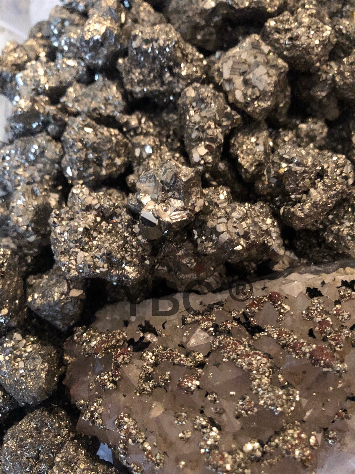 1x Pyrit | Katzengold Steine (ca 1- 2,5 cm ) aus Peru | Mini Show-box ...