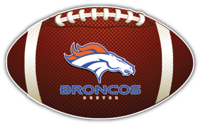 Denver Broncos NFL Football Sport Logo Car Bumper Sticker Decal ''SIZES ...