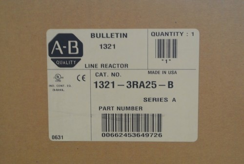 Allen Bradley 1321-3RA25-B BUL 1321 Line Reactor ser A NEW IN BOX | eBay