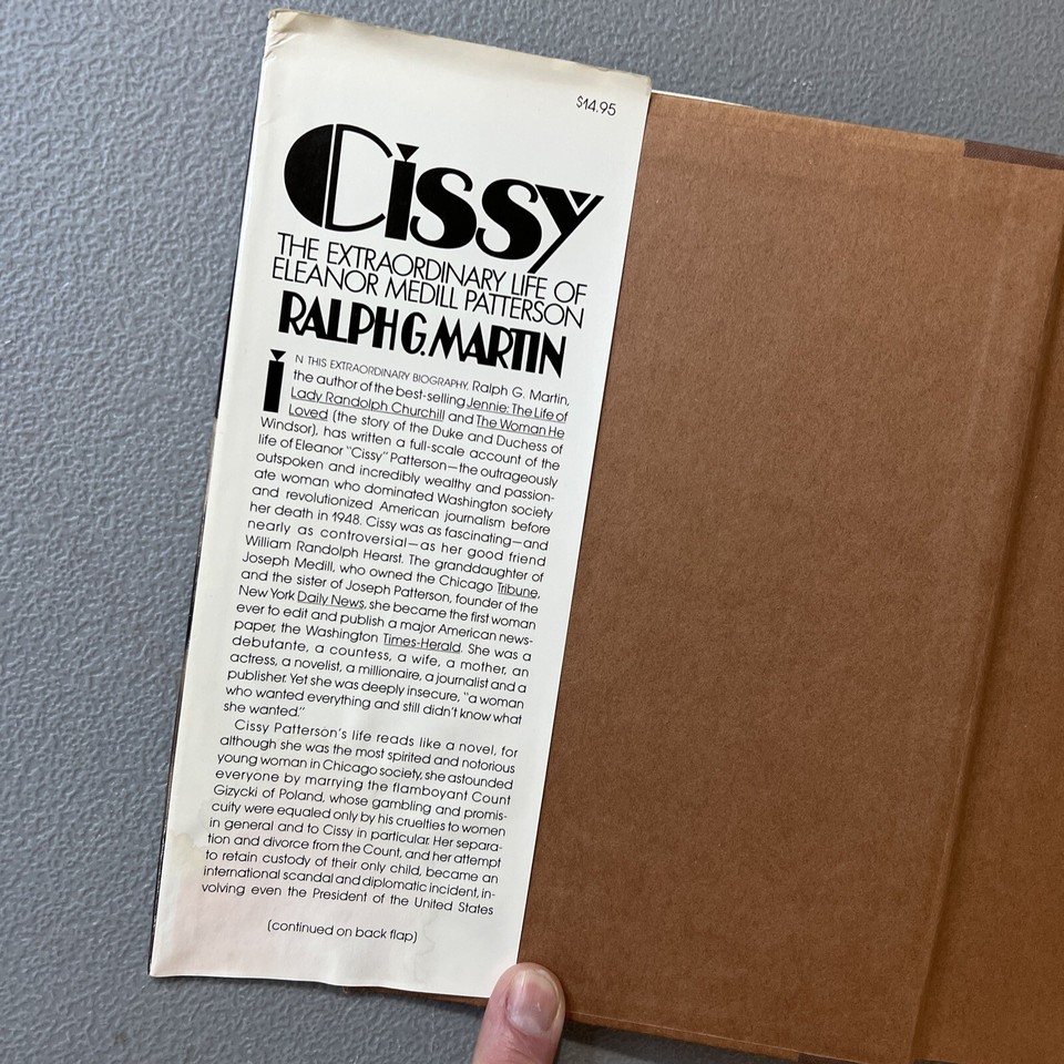 Cissy The Extraordinary Life Of Eleanor Patterson SIGNED Ralph Martin ...