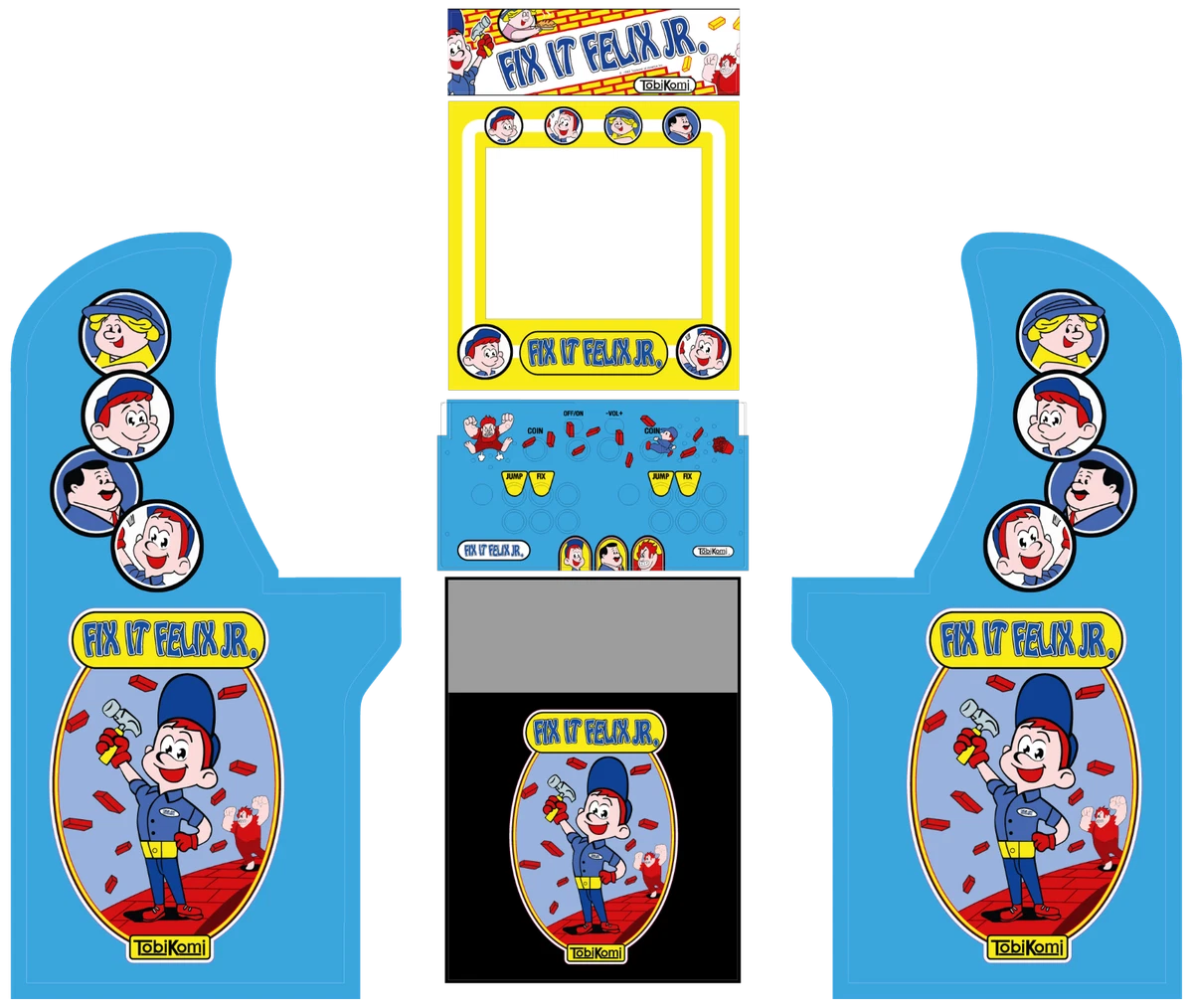 Fix It Felix Jr Arcade Cabinet Artwork | Cabinets Matttroy