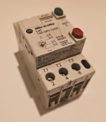 Allen Bradley CAT 140-MN-0400 SER D Manual motor starter contactor | eBay